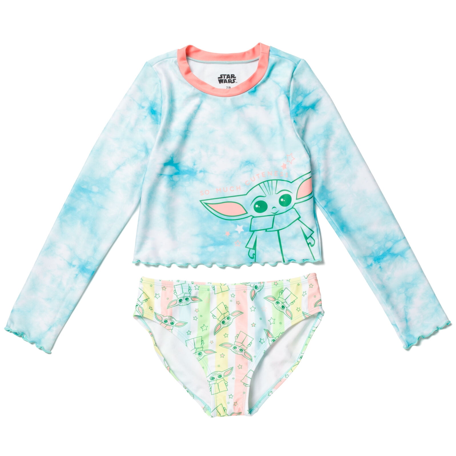 Star Wars The Child UPF 50+ Rash Guard Bikini Bottom Tie Dye Toddler to ...