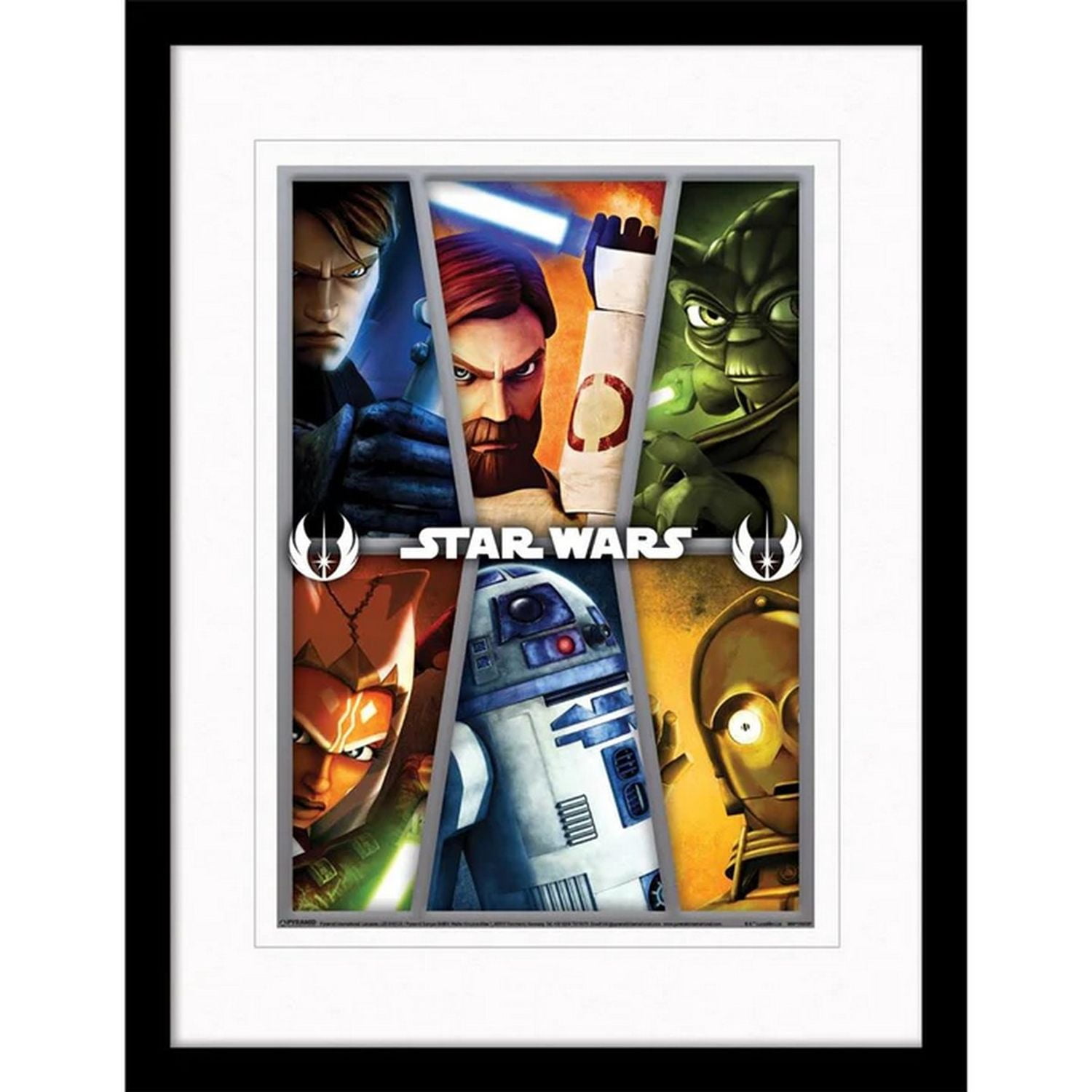 Star Wars: The Clone Wars Collage Framed Poster - Walmart.com