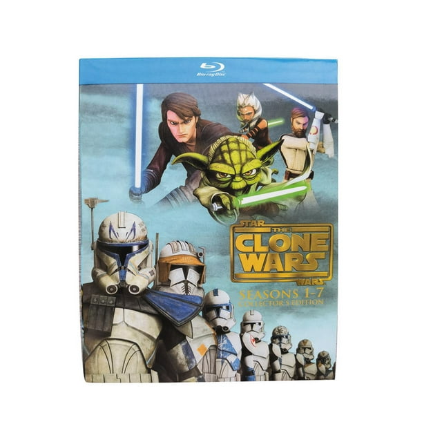 Star Wars The Clone Wars Complete Series Seasons 1-7 (Blu-ray ...