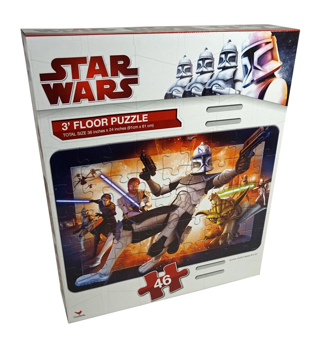 Star Wars The Clone Wars Floor Puzzle - 36 inches by 24 inches ...
