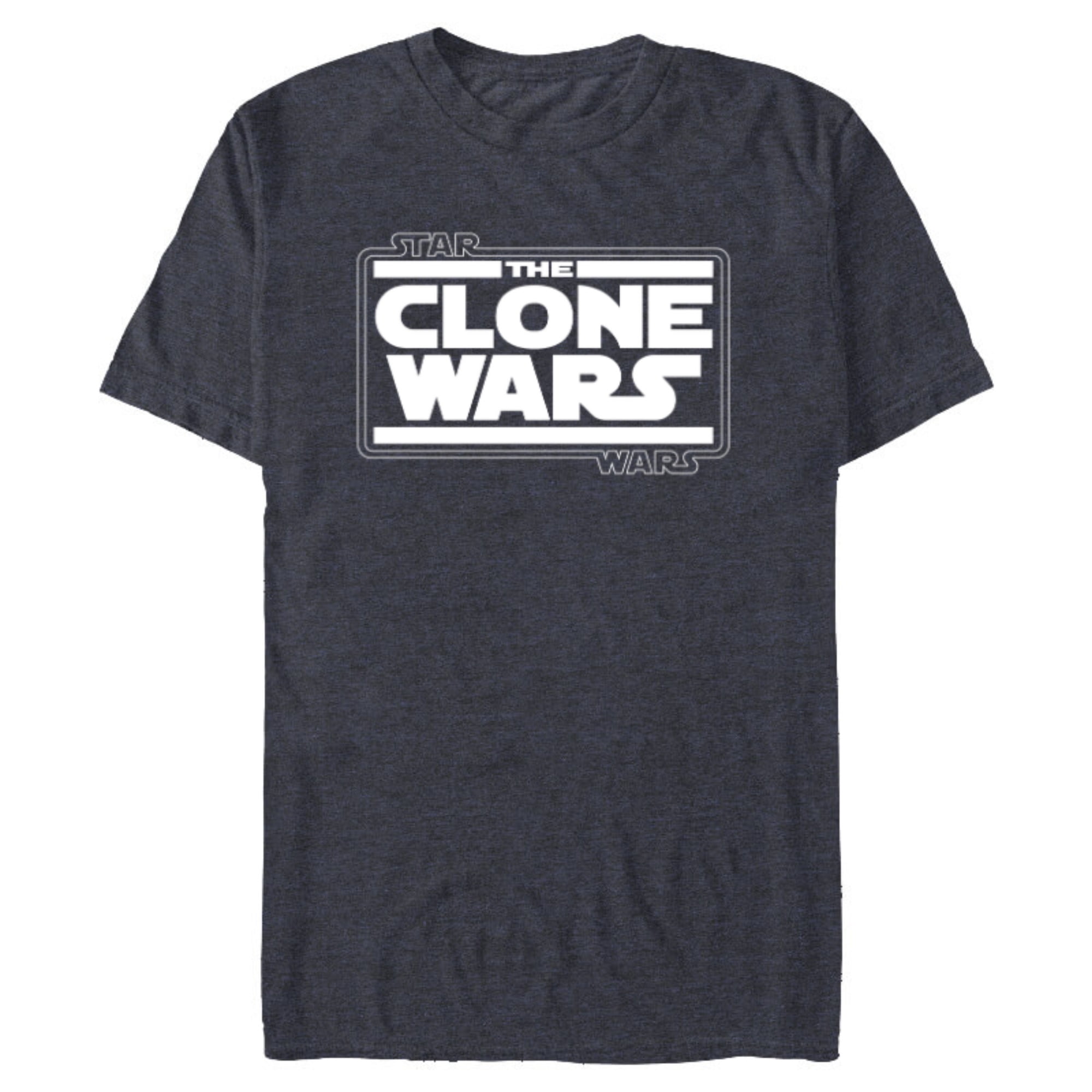 Star Wars The Clone Wars Logo - Short Sleeve Blended T-Shirt for Adults ...