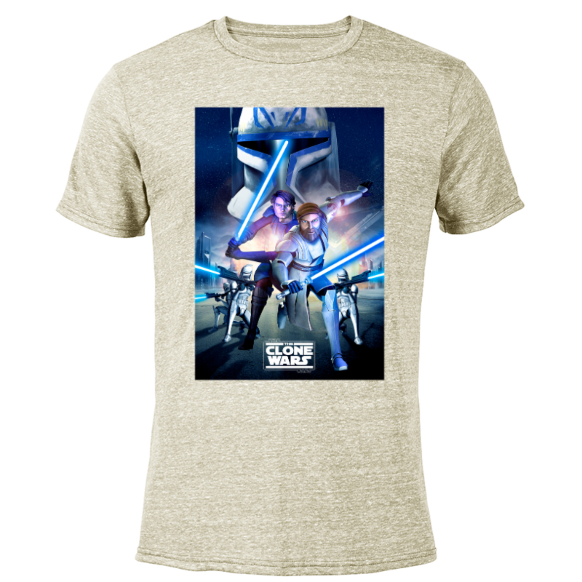 Star Wars The Clone Wars Series Poster - Short Sleeve Blended T-Shirt ...