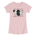 Star Wars - The Dark Side Made Me Do It - Toddler Girls Fitted Short ...