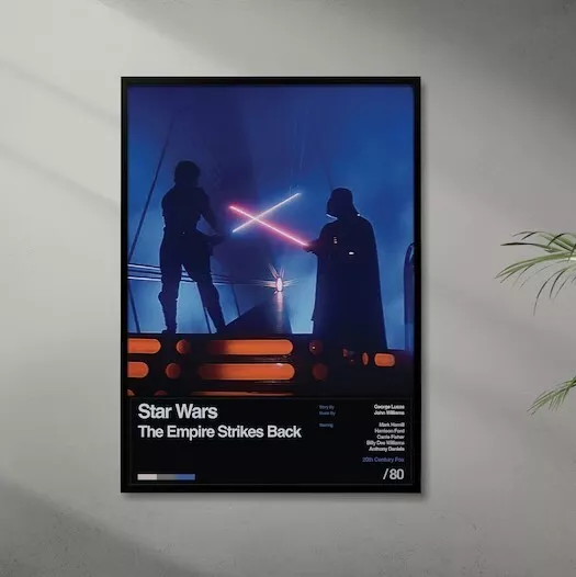Star Wars - The Empire Strikes Back Movie Poster NO FRAMED POSTER, Home ...
