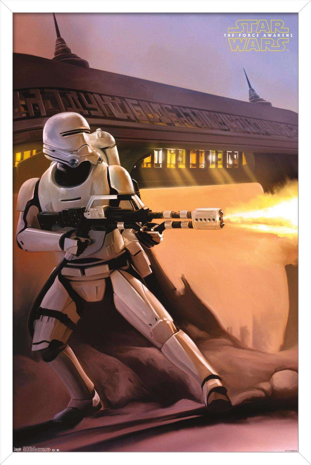 Star Wars: The Force Awakens - Fire Wall Poster, 14.725" x 22.375 ...