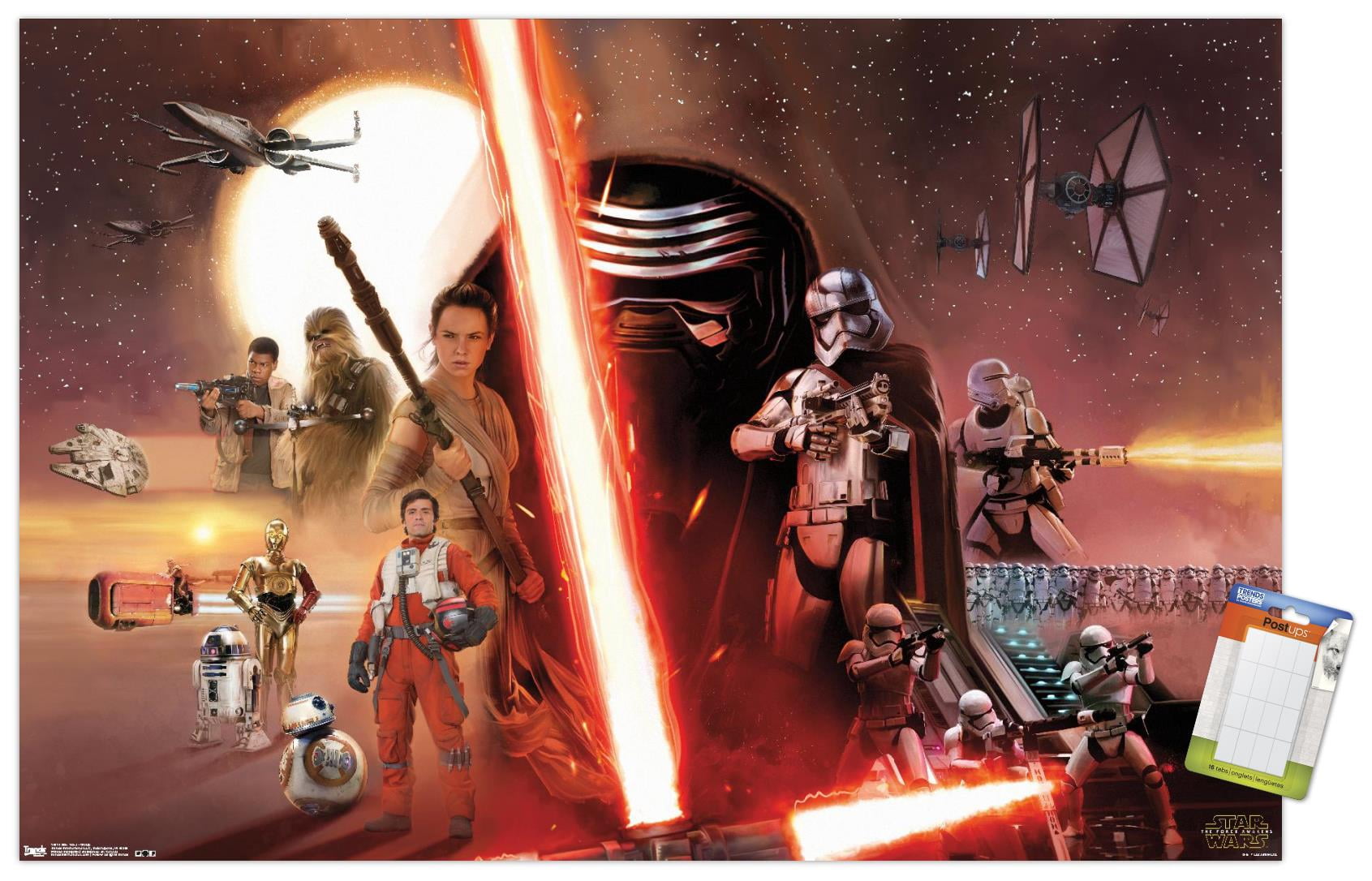Star Wars: The Force Awakens - Group Wall Poster, 22.375" x 34 ...