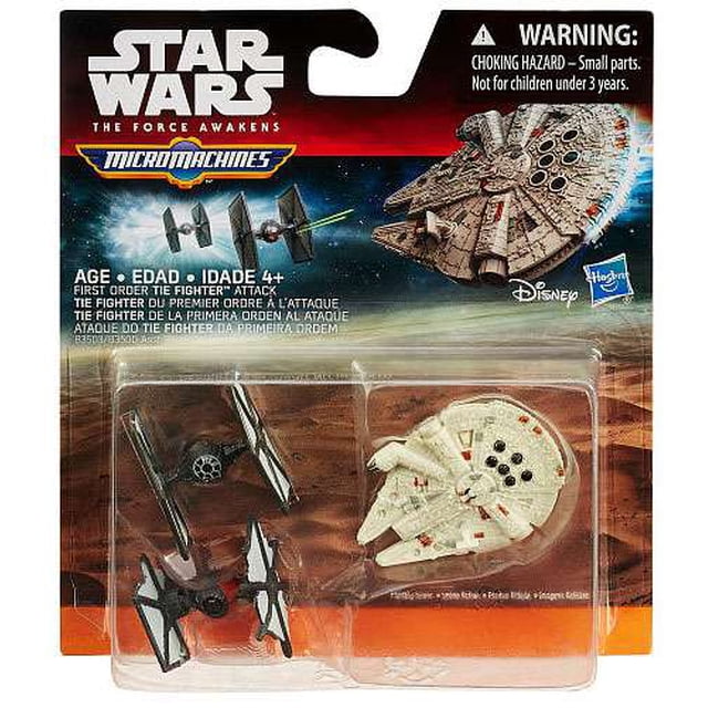 Star Wars The Force Awakens Micro Machines 3-Pack First Order TIE ...