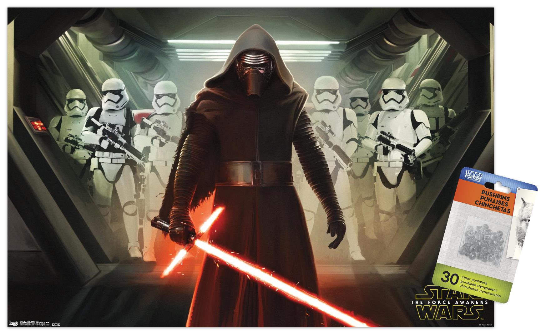 Star Wars: The Force Awakens - Oppression Wall Poster with Push Pins ...