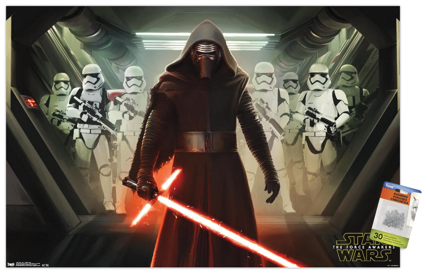 Star Wars: The Force Awakens - Oppression Wall Poster with Push Pins ...