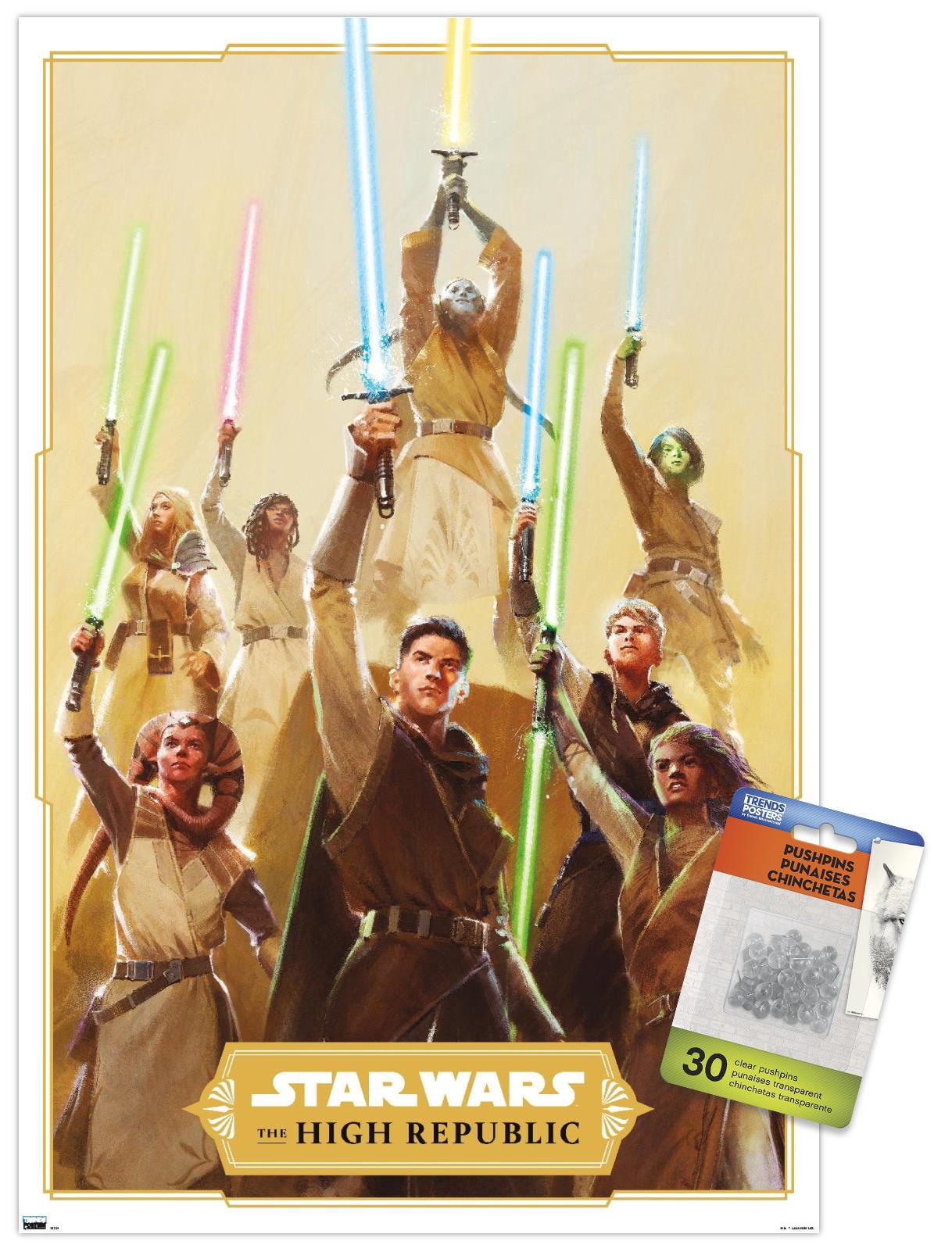 Star Wars: The High Republic - Portrait Wall Poster with Push Pins, 14. ...