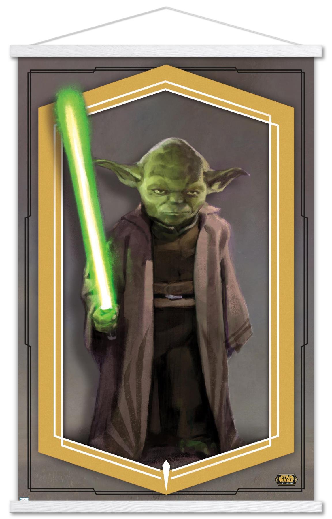 Star Wars: The High Republic - Yoda Wall Poster with Magnetic Frame, 22 ...