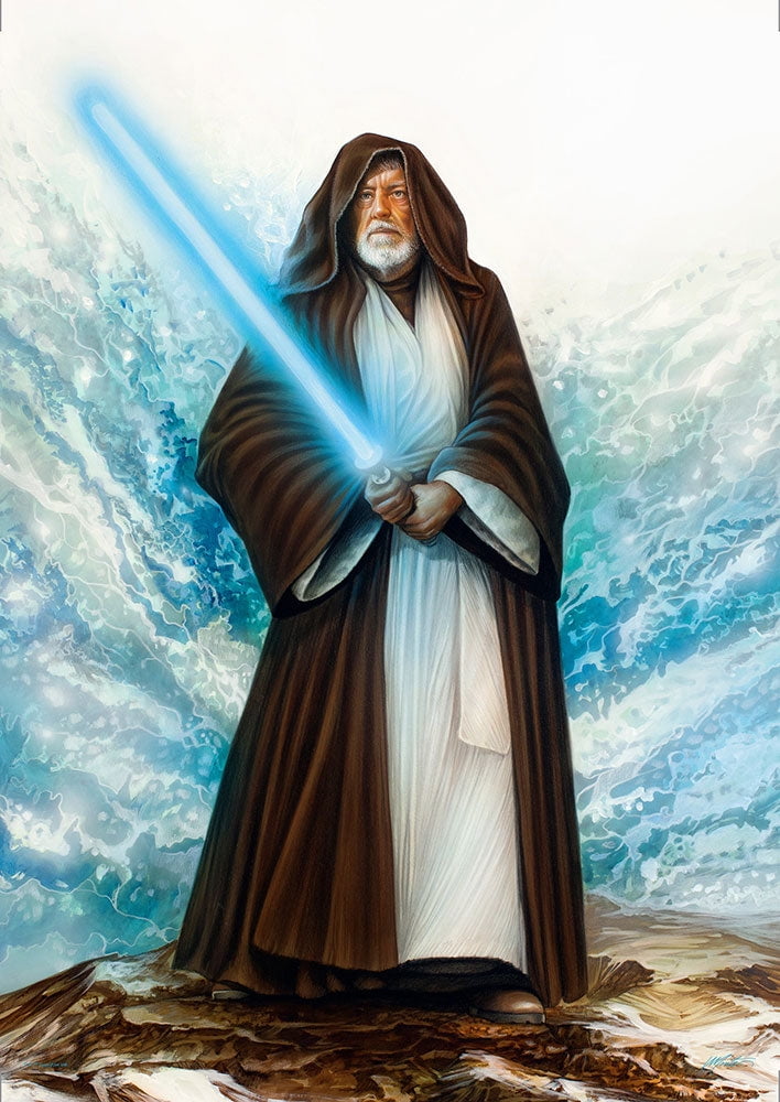 Star Wars (The Jedi Master by Monte Moore) MightyPrint™ Wall Art ...