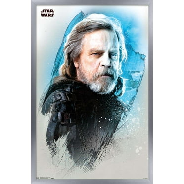 Star Wars: The Last Jedi - Rey Wall Poster, 22.375" x 34", Framed ...
