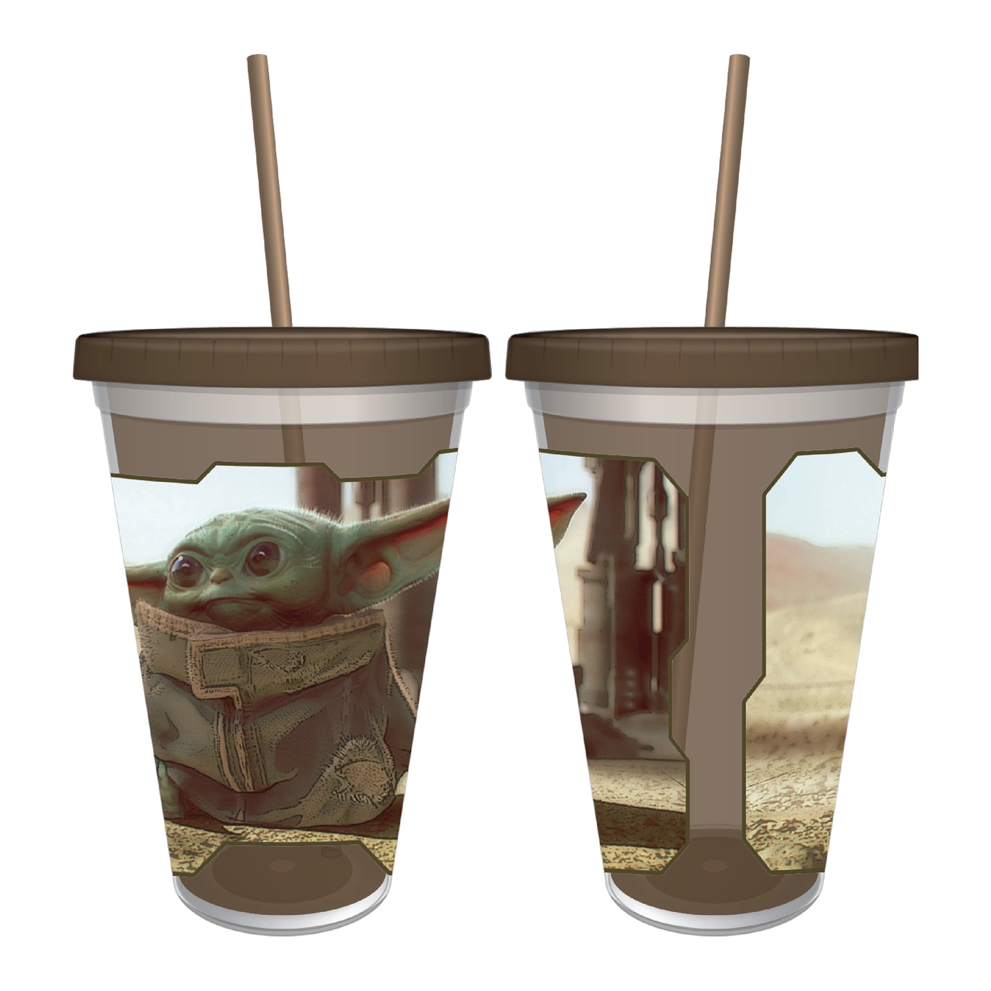 Star Wars' The Mandalorian Baby Grogu Grogu 16Oz Acrylic Travel Cup ...