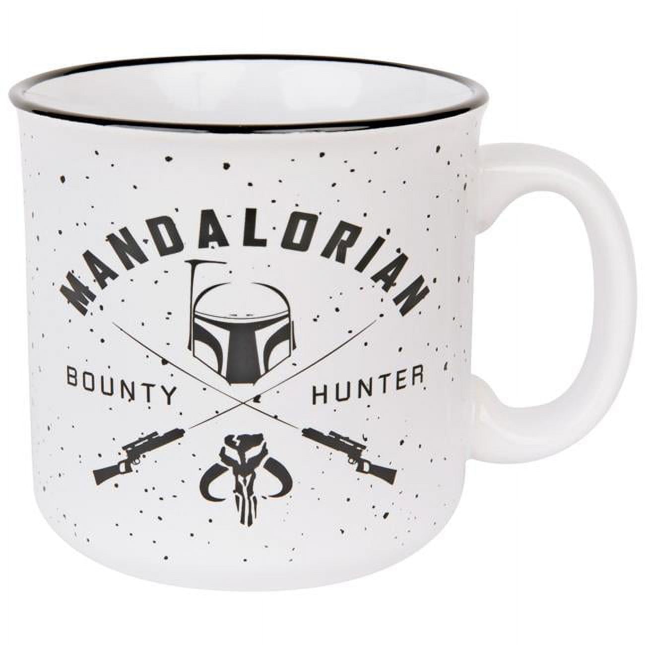 Star Wars The Mandalorian Bounty Hunter 20oz Ceramic Camper Mug ...