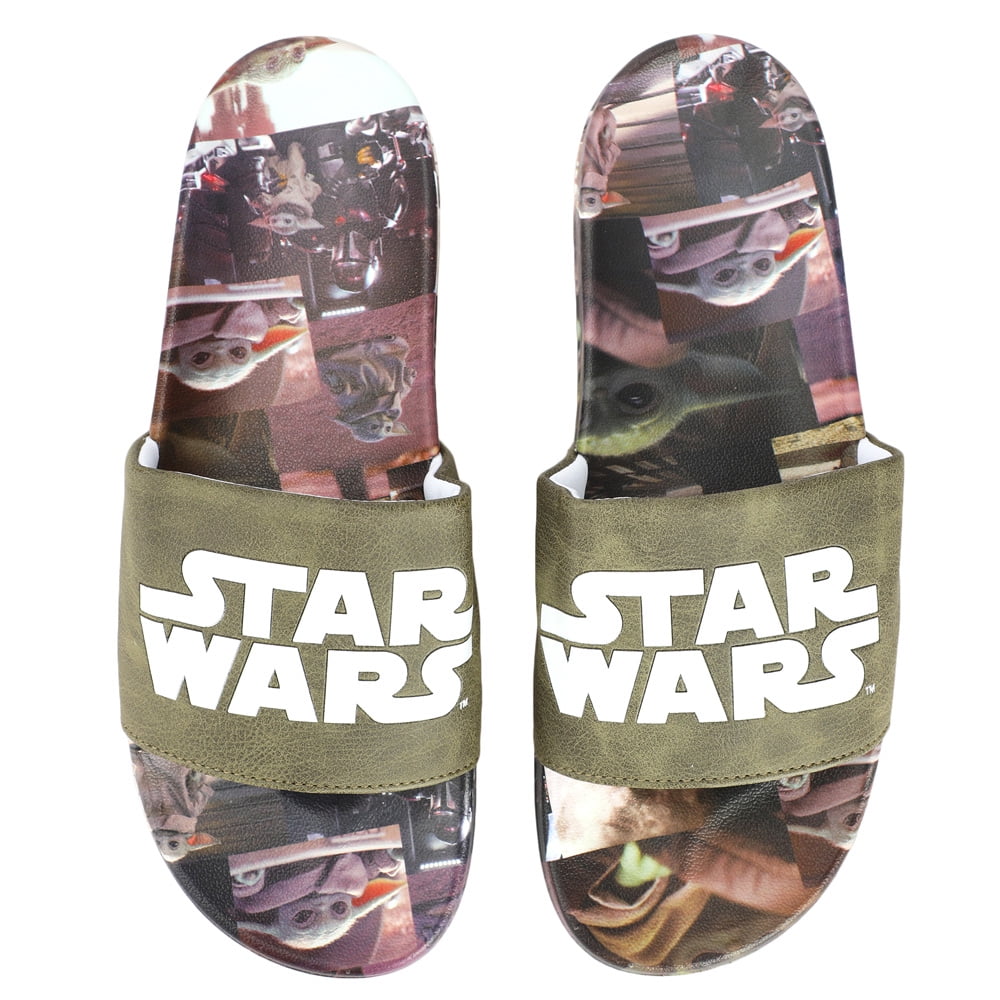 Star Wars The Mandalorian Characters Men’s Sandals Slides-Medium ...