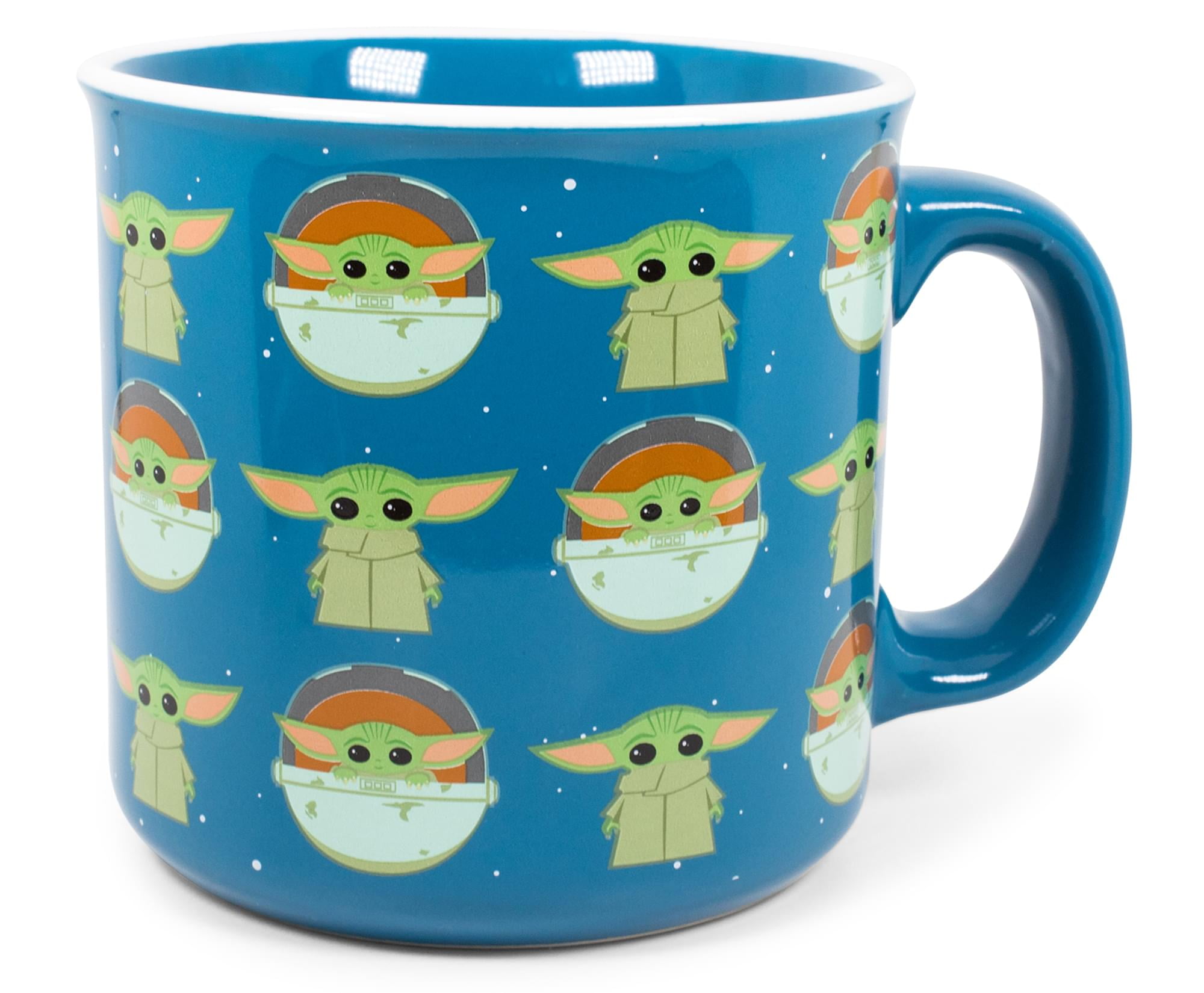 Silver Buffalo Star Wars Ceramic Camper Mug, Chibi Grogu Design, Holds ...