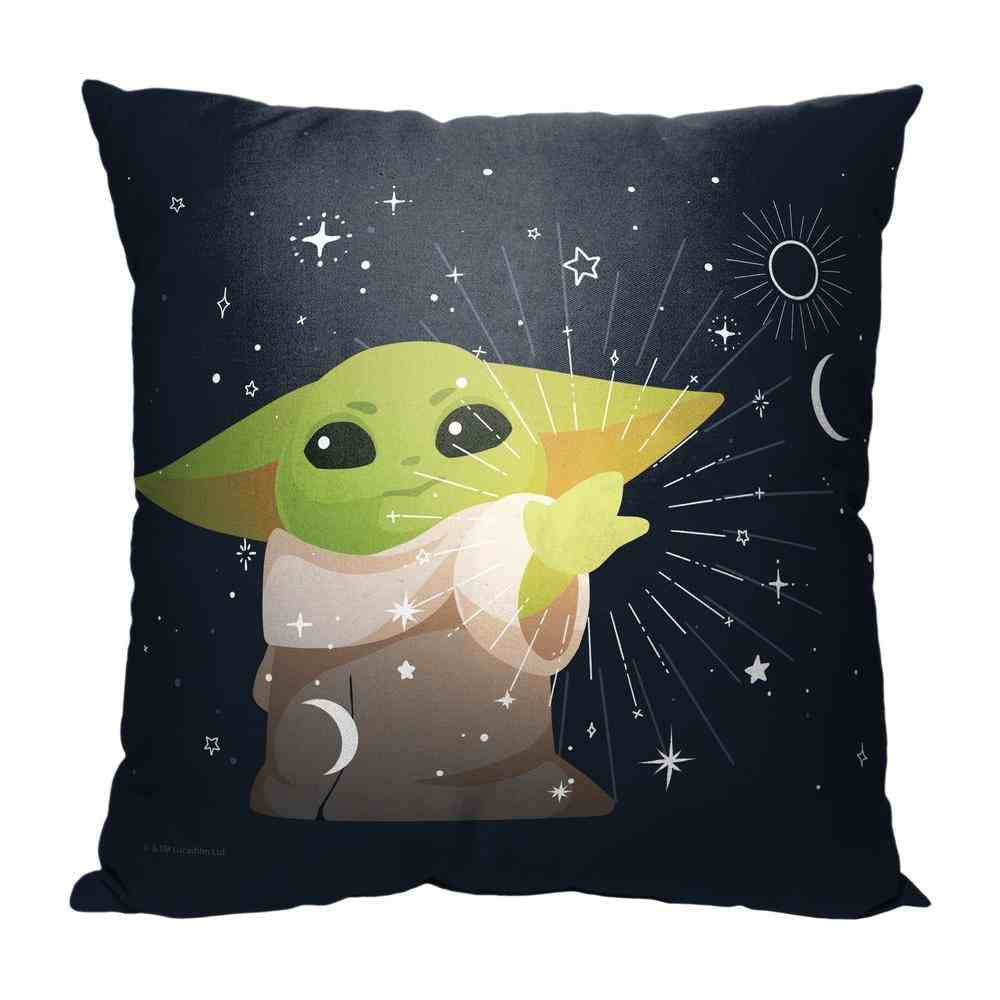 Star Wars The Mandalorian Cosmic Force Kids Printed Throw Pillow ...