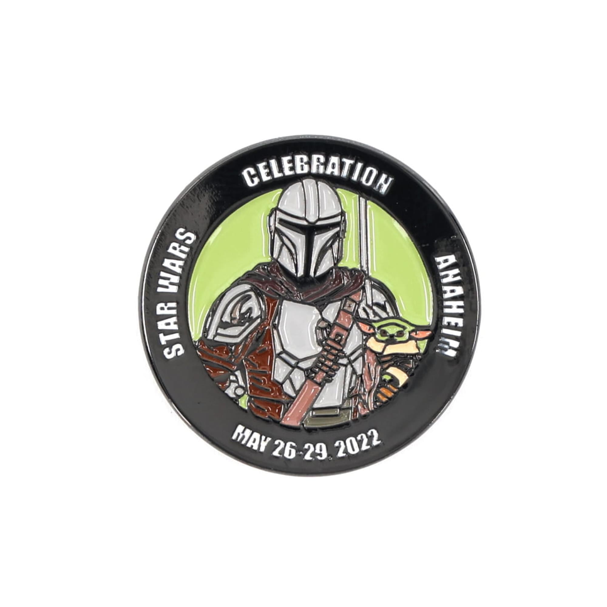 Star Wars: The Mandalorian Din Djarin and Grogu Enamel Pin | SWC 2022 Exclusive - Walmart.com