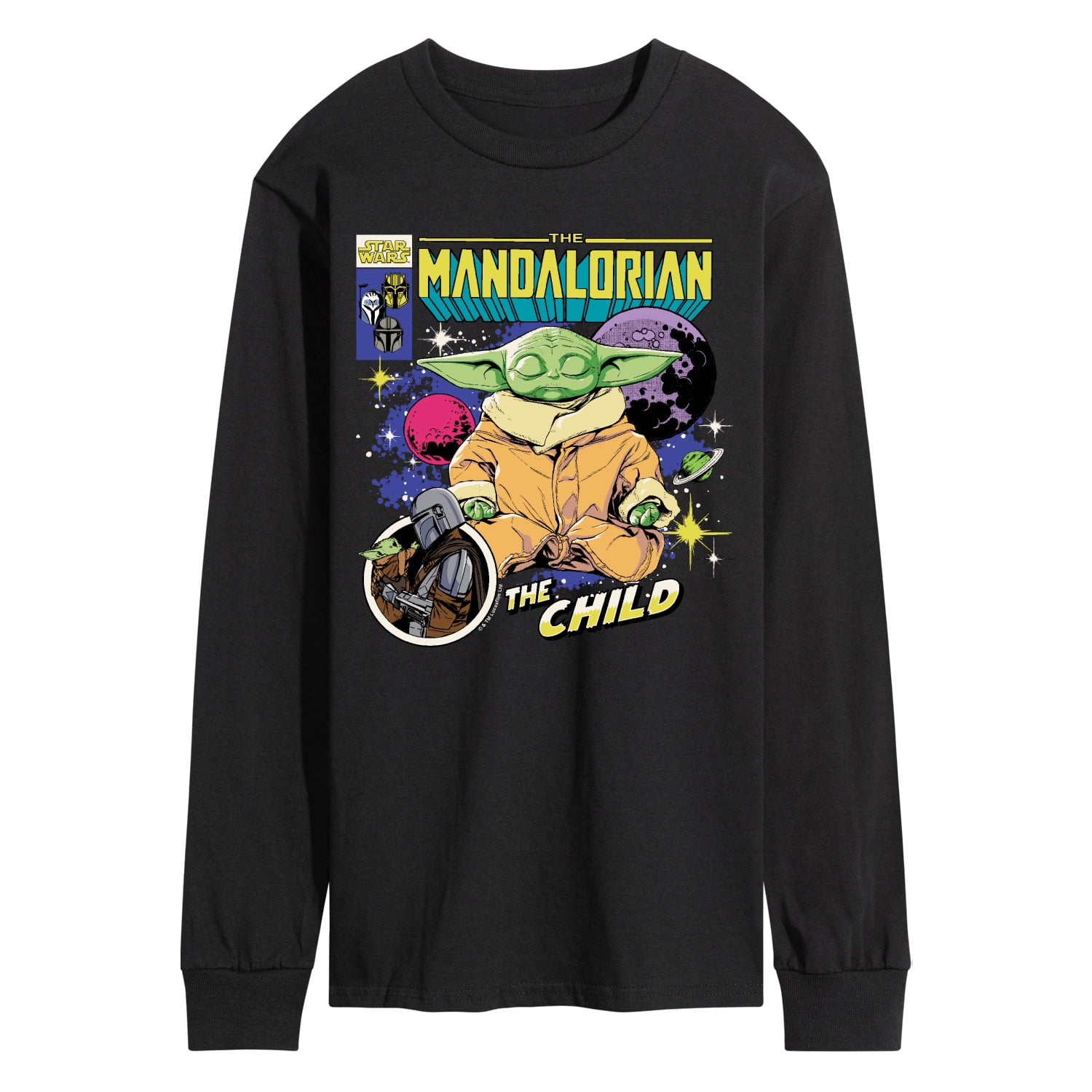Star Wars - The Mandalorian Grogu Comic Cover - Men's Long Sleeve ...
