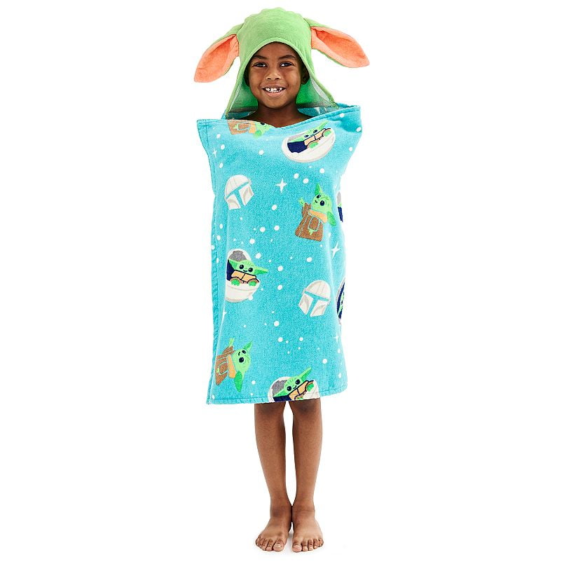 Star Wars The Mandalorian Grogu Hooded Bath Wrap by The Big One Kids ...