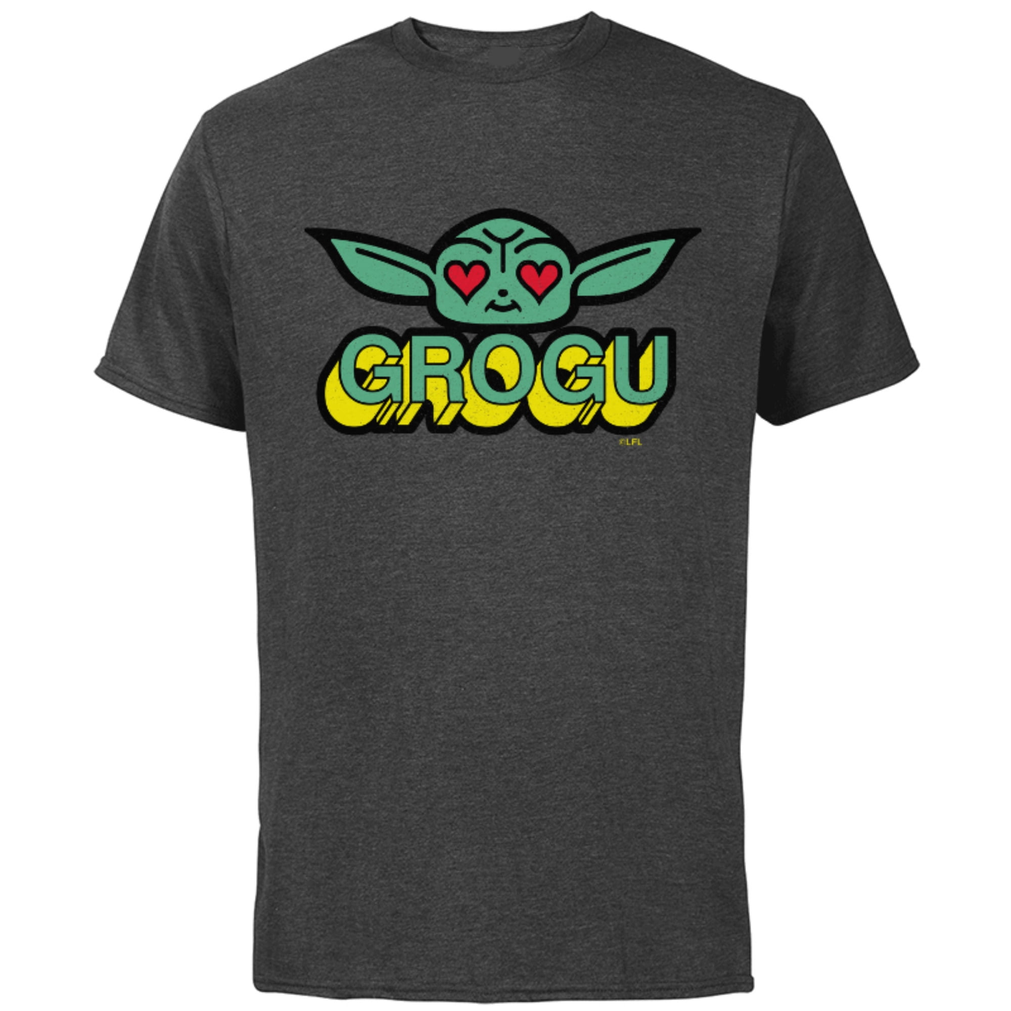 Star Wars The Mandalorian Grogu Love Retro - Short Sleeve Cotton T ...