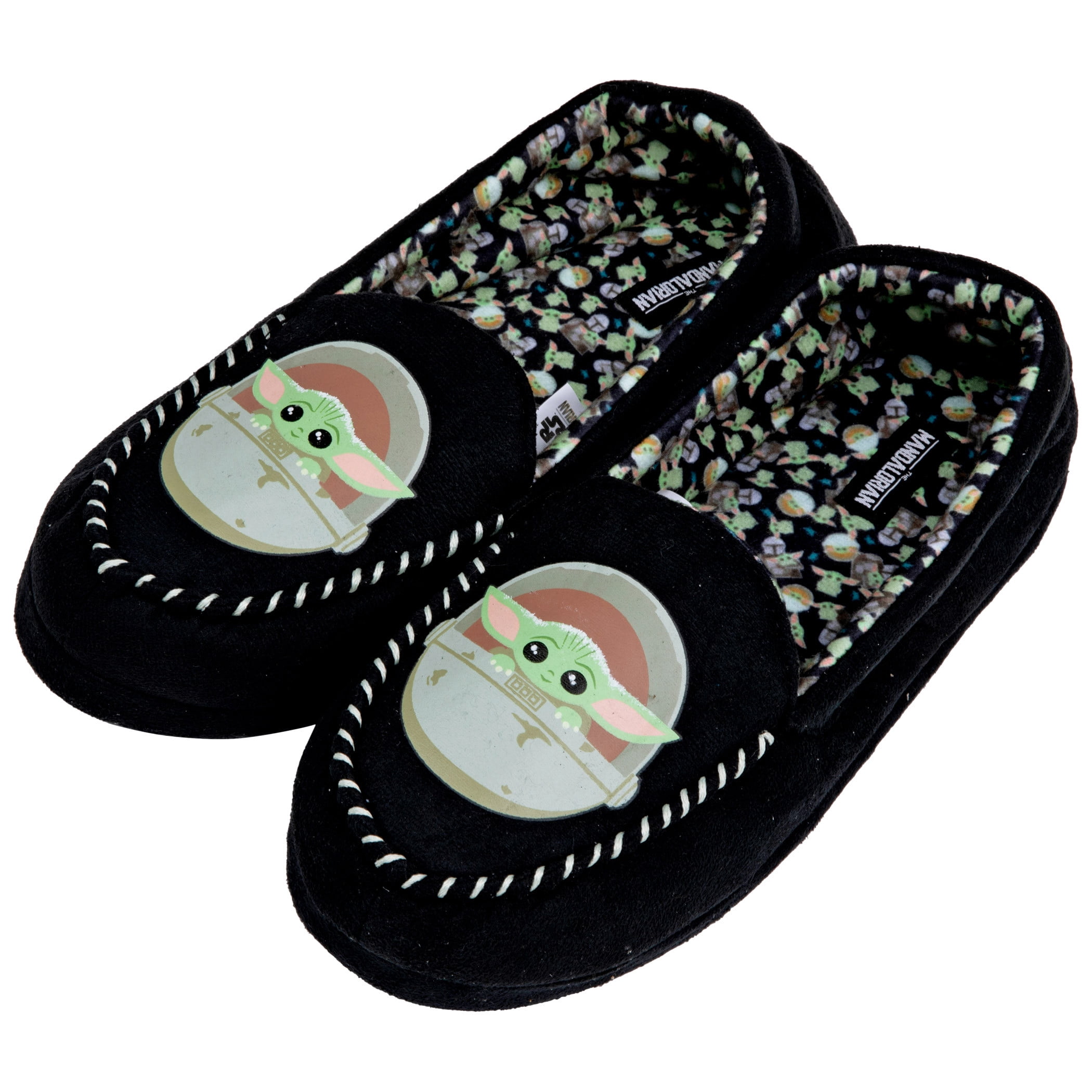 Star Wars The Mandalorian Grogu Moccasin Slippers-Medium - Walmart.com