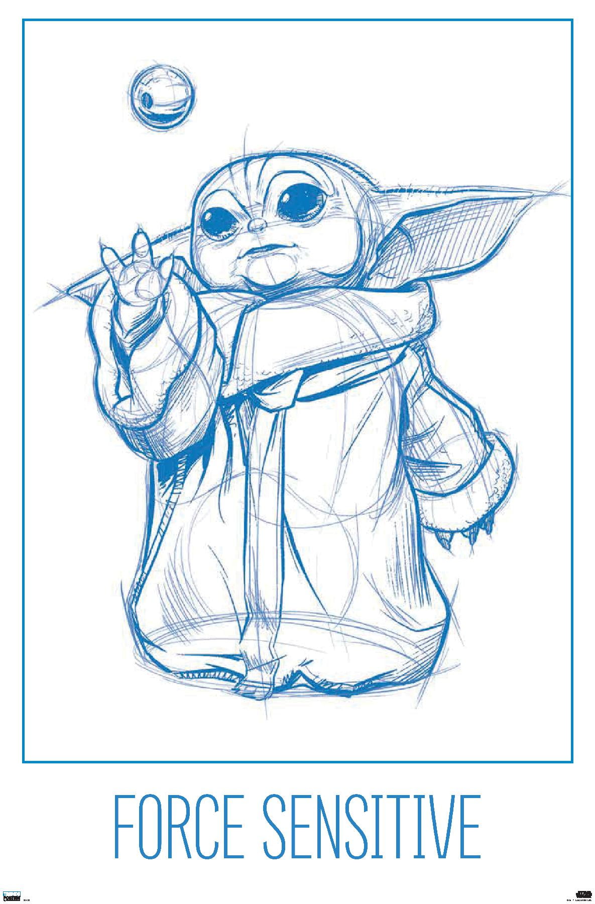 Star Wars: The Mandalorian: Grogu Moments - Force Sensitive Wall Poster ...