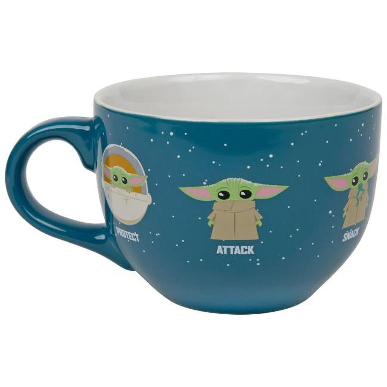 Star Wars: The Mandalorian Grogu "Protect Attack Snack" Ceramic Soup ...