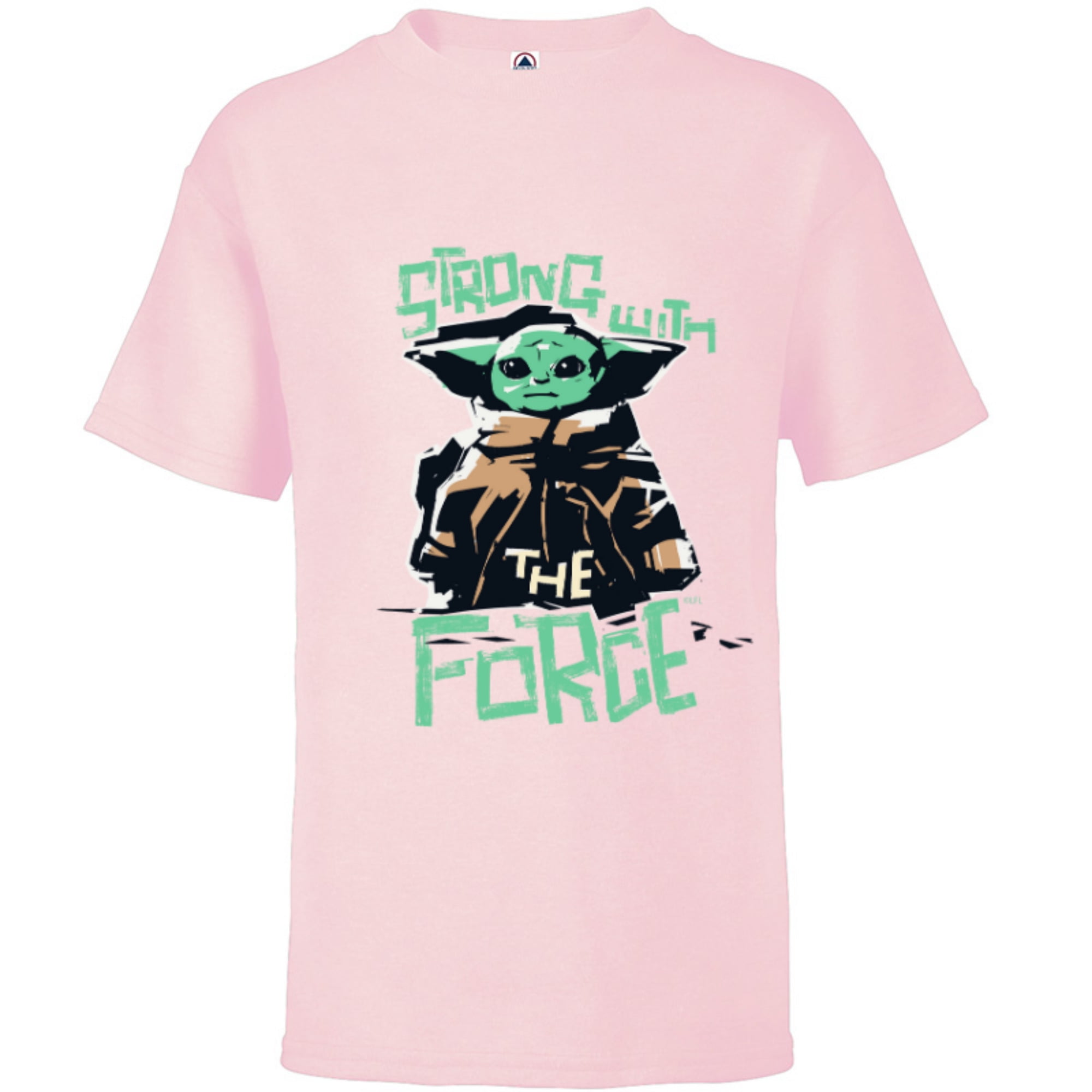 Star Wars The Mandalorian Grogu Strong with the Force - Short Sleeve T ...