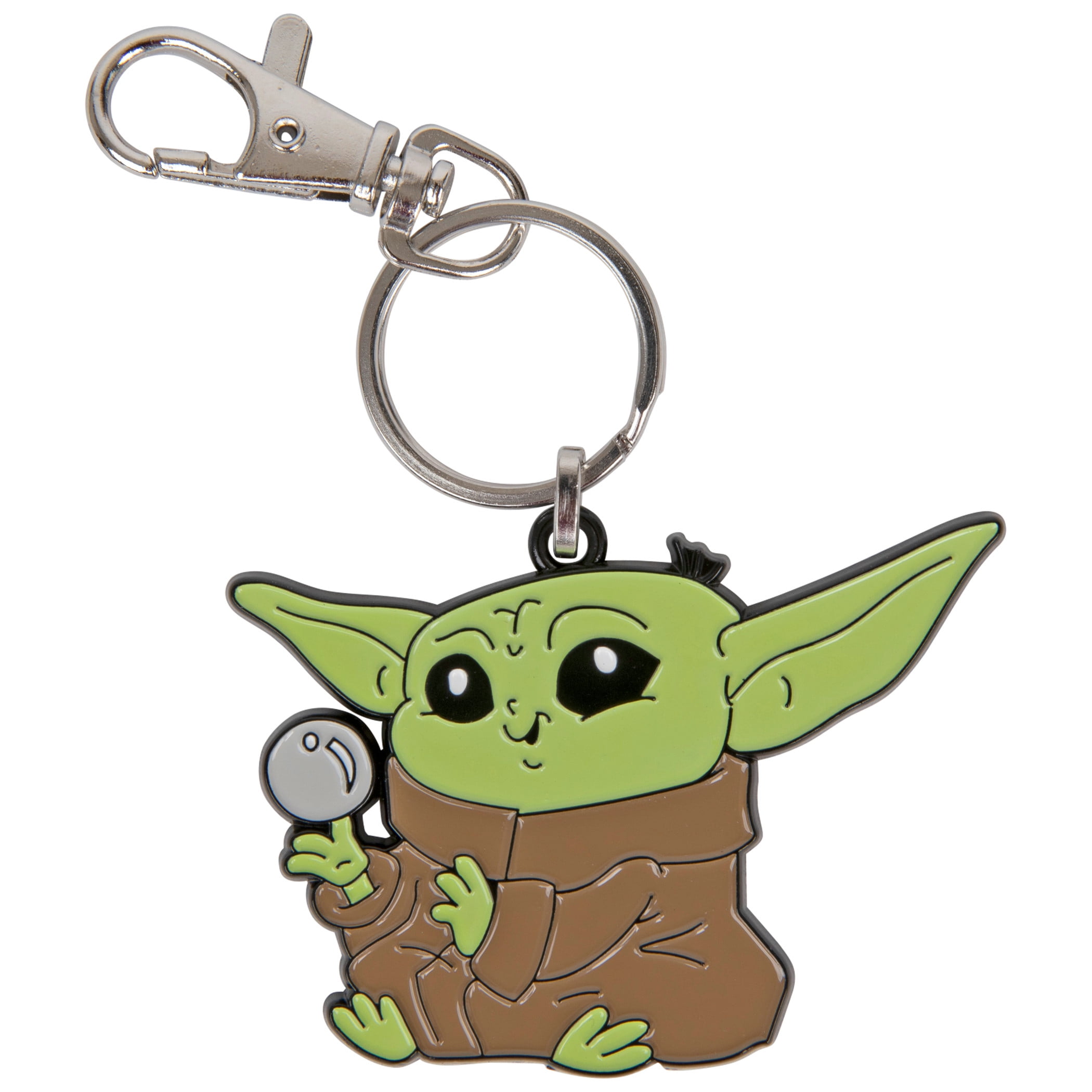 Star Wars The Mandalorian Grogu With Ball Enamel Pendant Keychain ...
