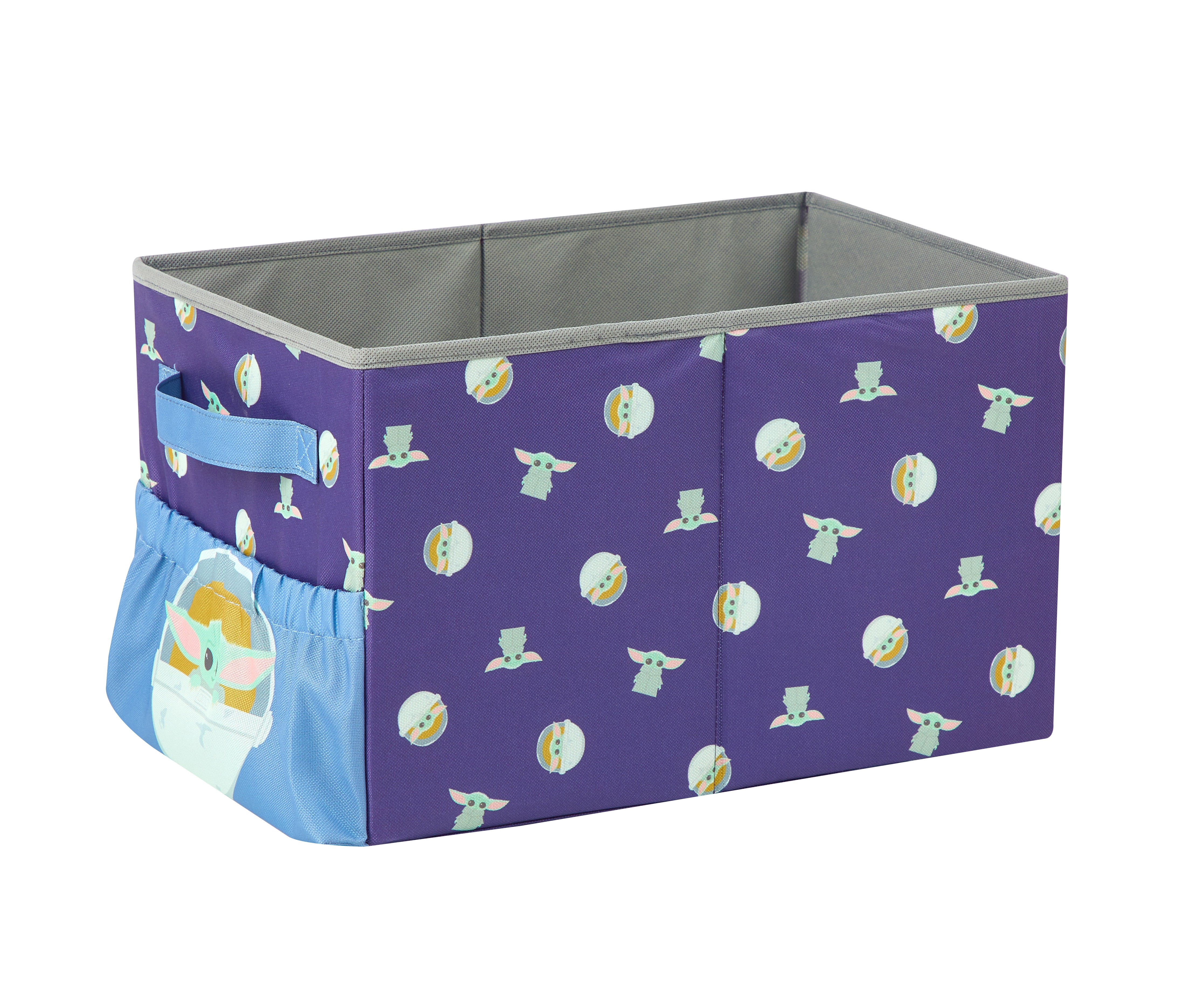 Star Wars The Mandalorian Grogu Yoda Kids Collapsible Fabric Storage ...
