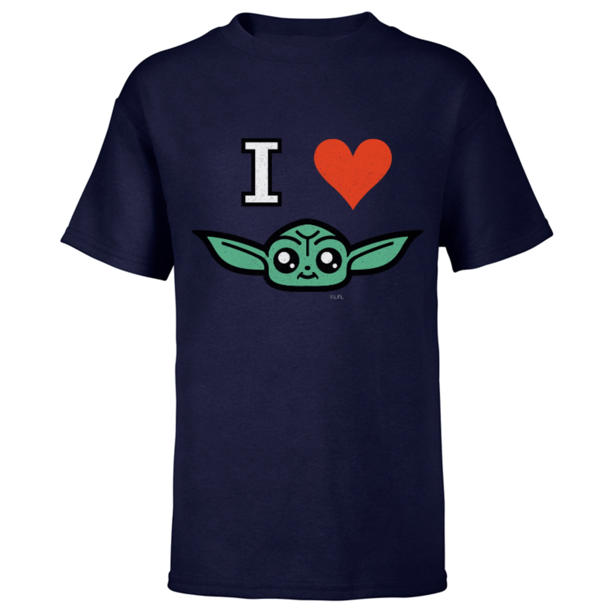 Star Wars The Mandalorian I Love Grogu - Short Sleeve T-Shirt for Kids ...