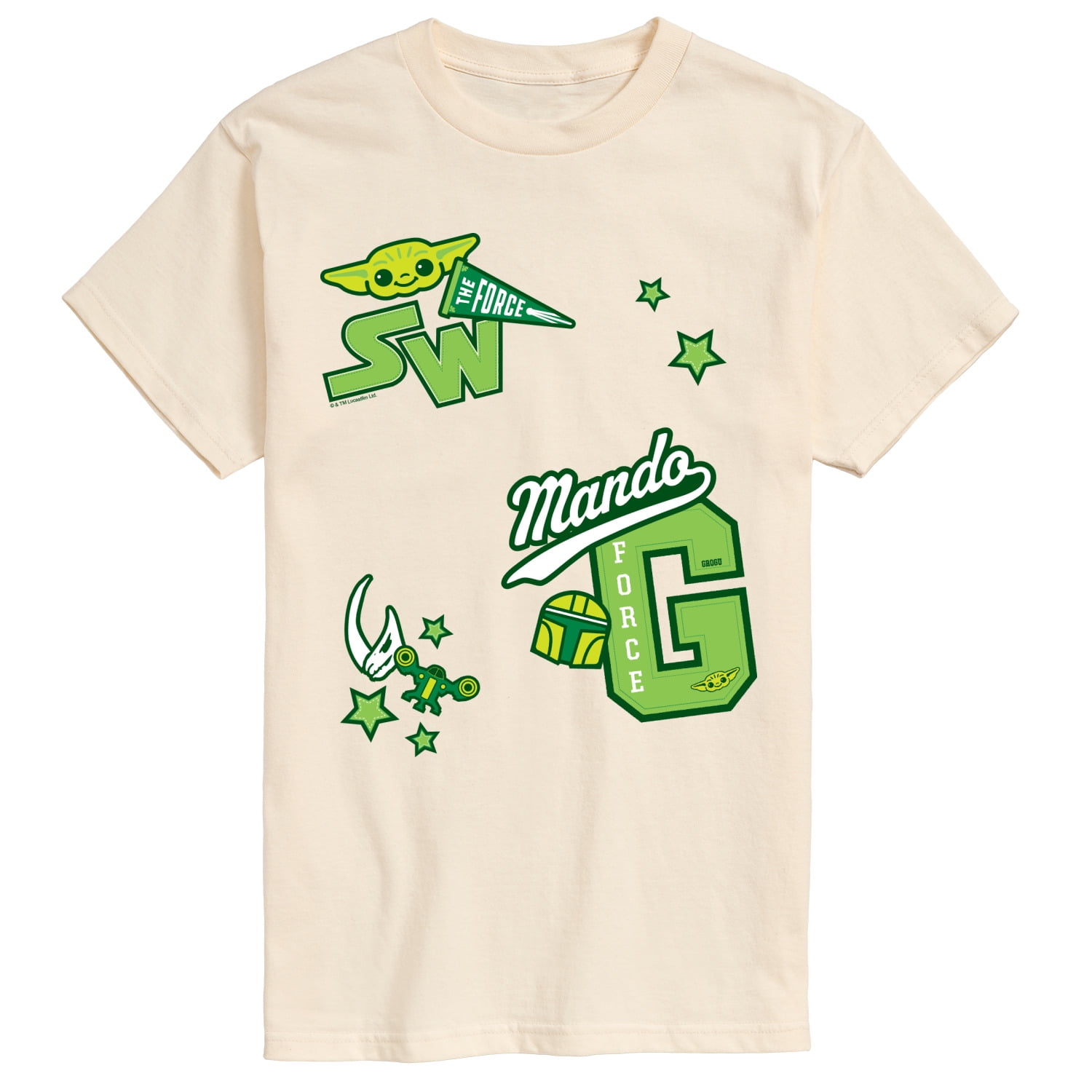 Star Wars - The Mandalorian Mando Letterman - Men's Short Sleeve ...