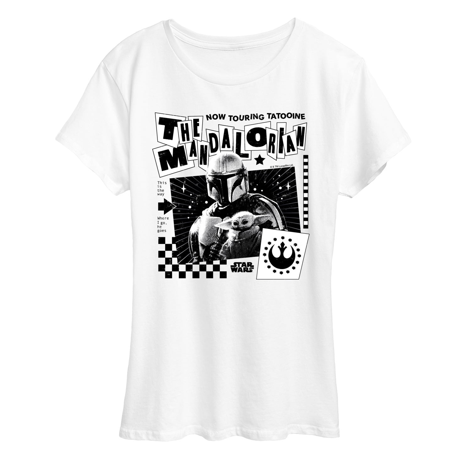Star Wars - The Mandalorian Mando Punk Poster - Wo Men's Short Sleeve ...