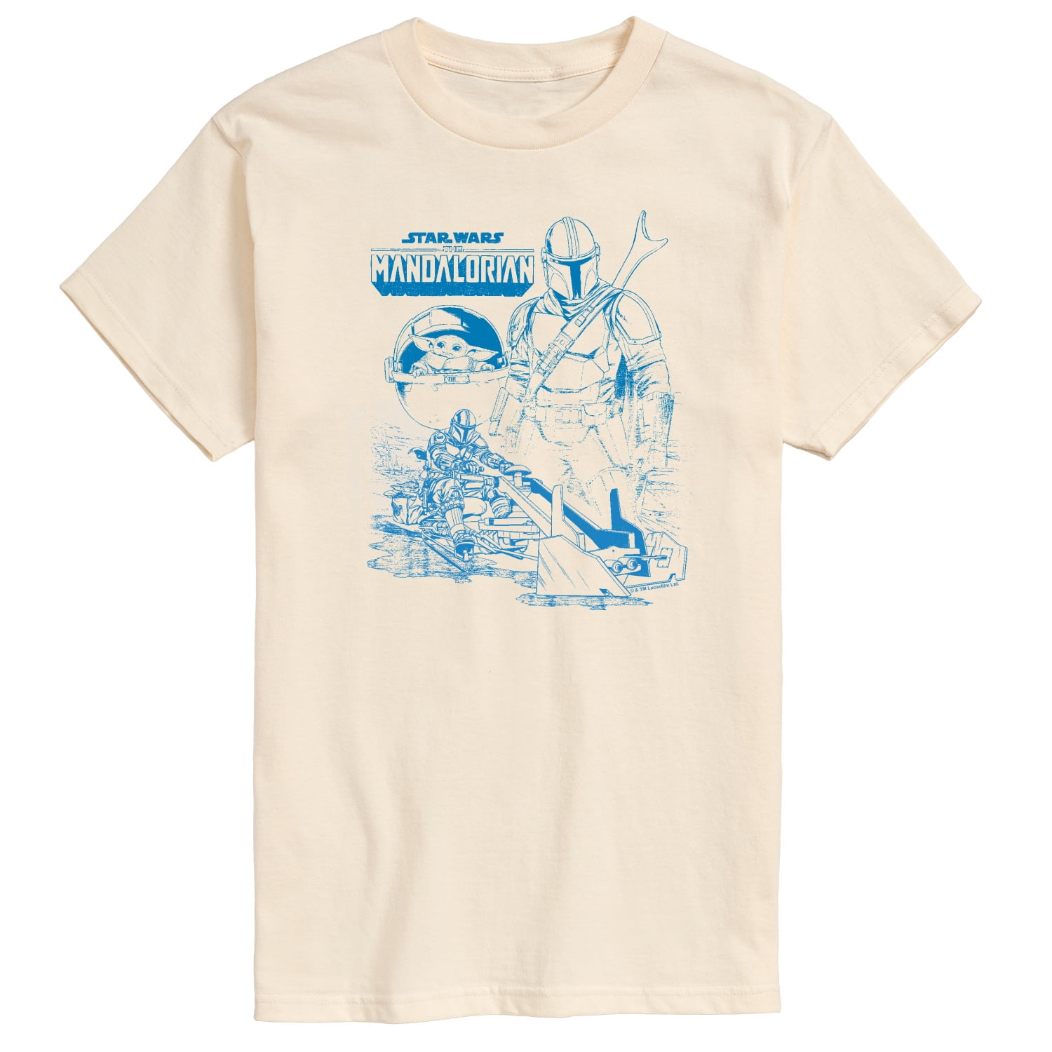 Star Wars - The Mandalorian Mando Sketchy - Men's Short Sleeve Graphic ...