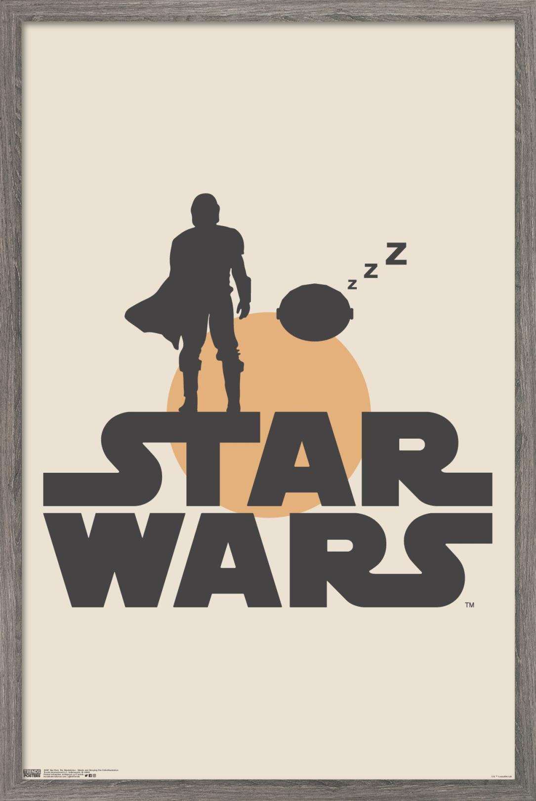 Star Wars: The Mandalorian - Mando and Sleeping The Child Illustration ...