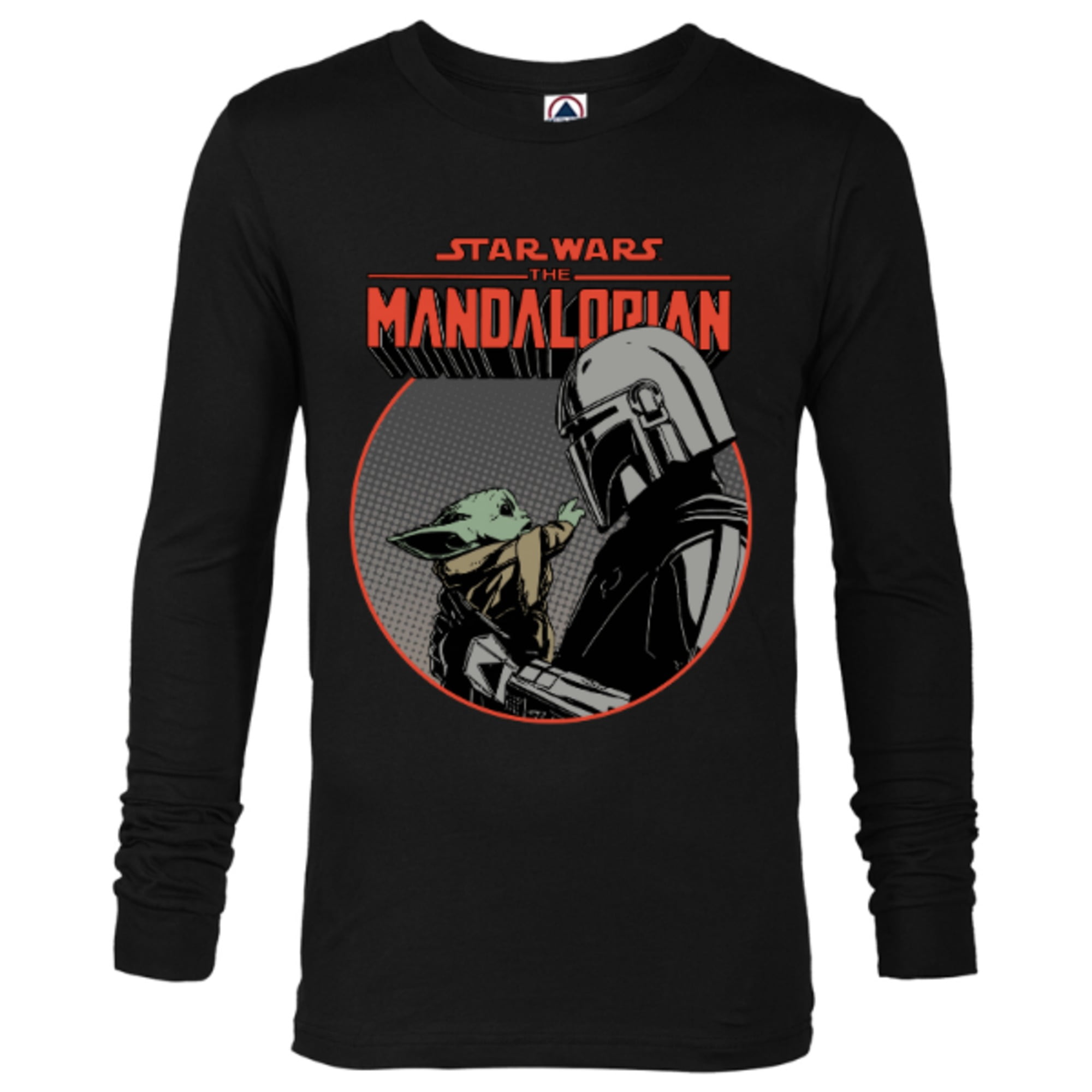 Star Wars The Mandalorian Mando and the Child Retro - Long Sleeve T ...