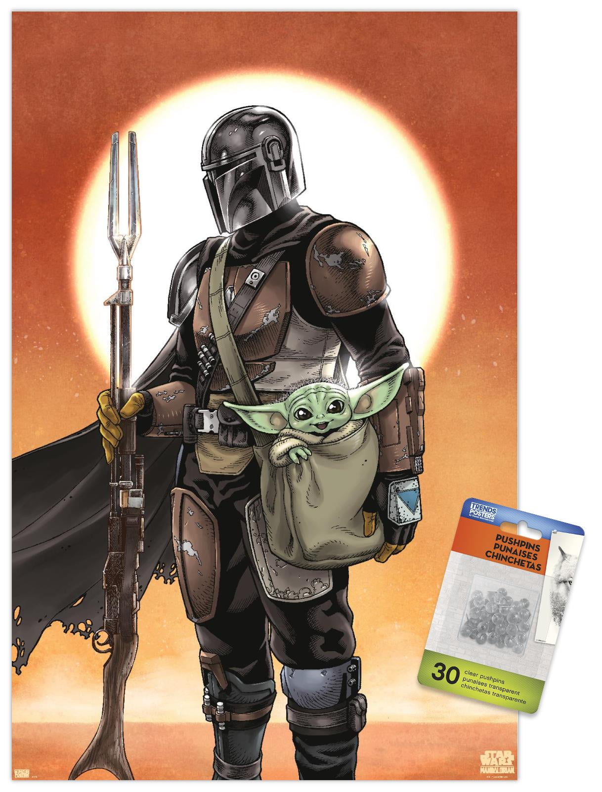 Star Wars: The Mandalorian - Manga Duo Wall Poster with Push Pins, 14. ...