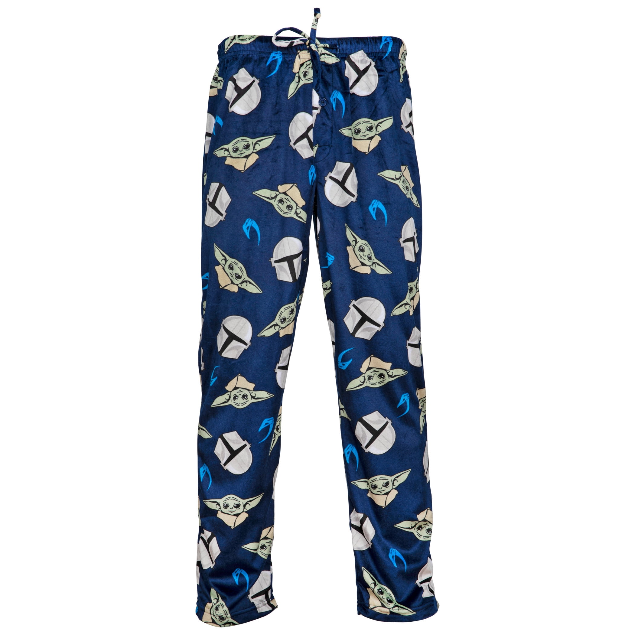 Star Wars The Mandalorian Grogu Sleep Pants, Blue, Sueded Fleece, Small ...