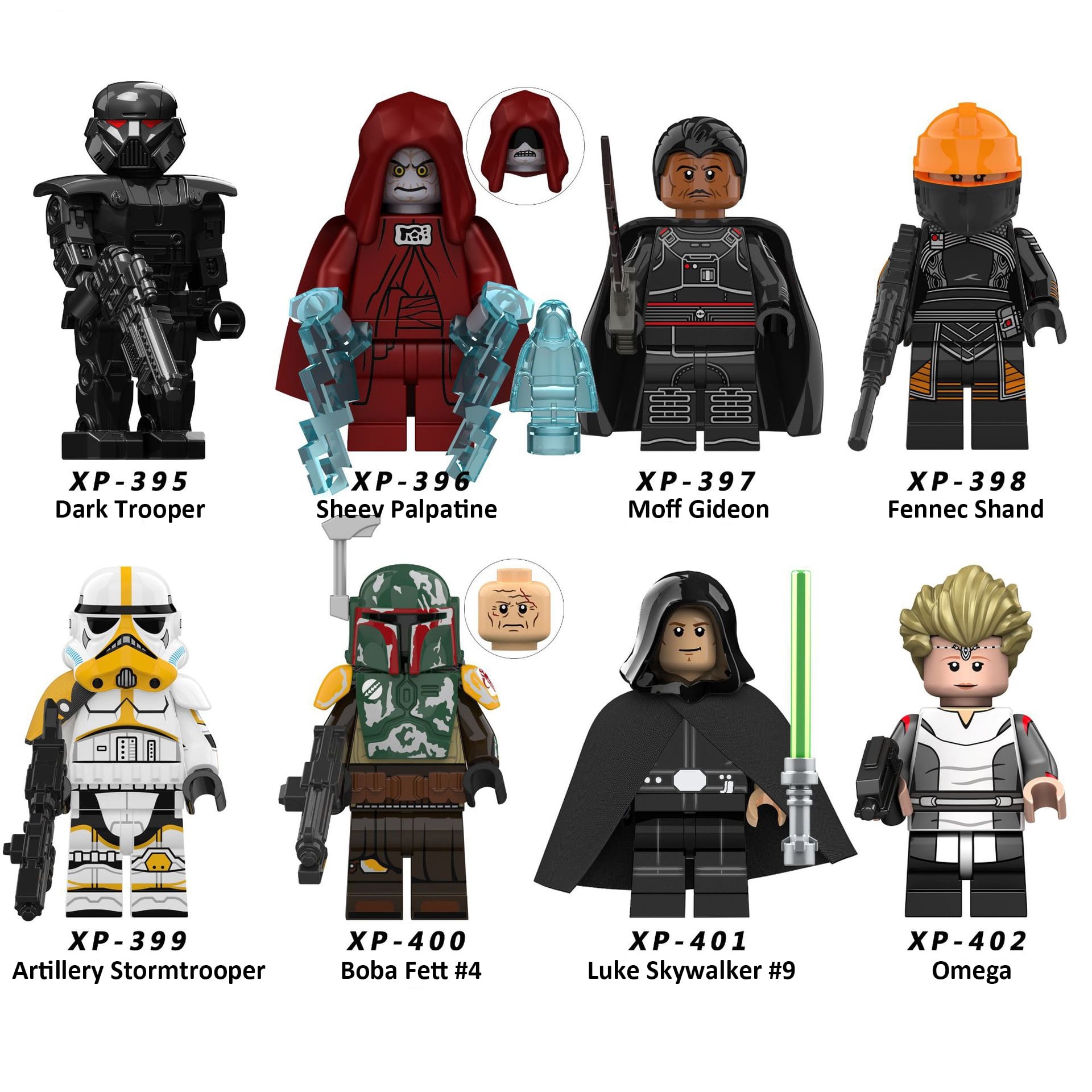 Star Wars The Mandalorian Building Block Figure x8 Set 2 - Walmart.com