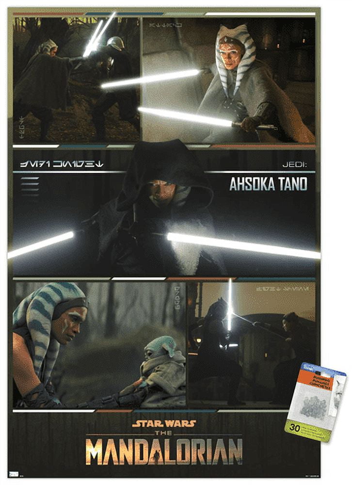 Star Wars The Mandalorian Season 2 - Ahsoka Wall Poster with Push Pins ...