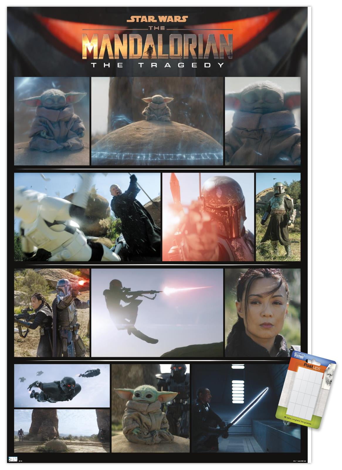 Star Wars: The Mandalorian Season 2 - Chapter 14 Grid Wall Poster, 22. ...