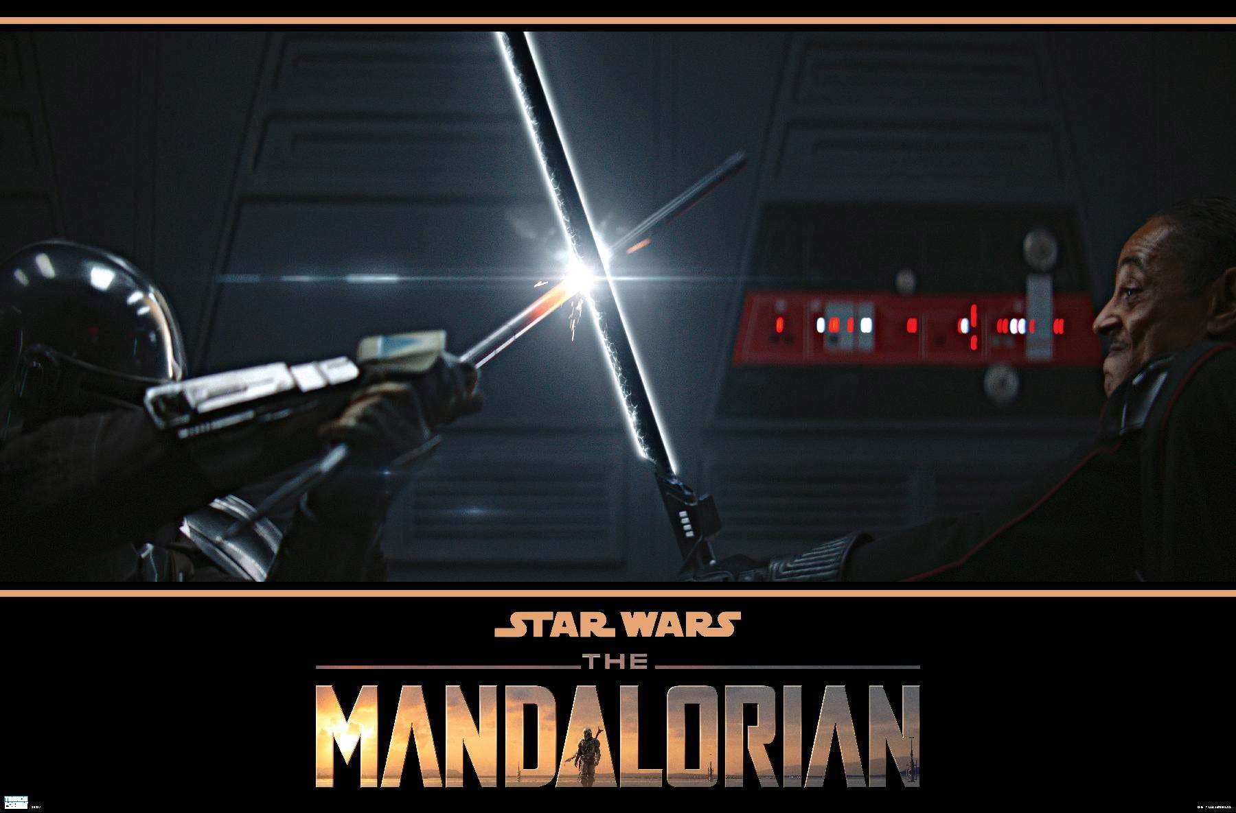 Star Wars: The Mandalorian Season 2 - Din Djarin vs. Moff Gideon Wall ...