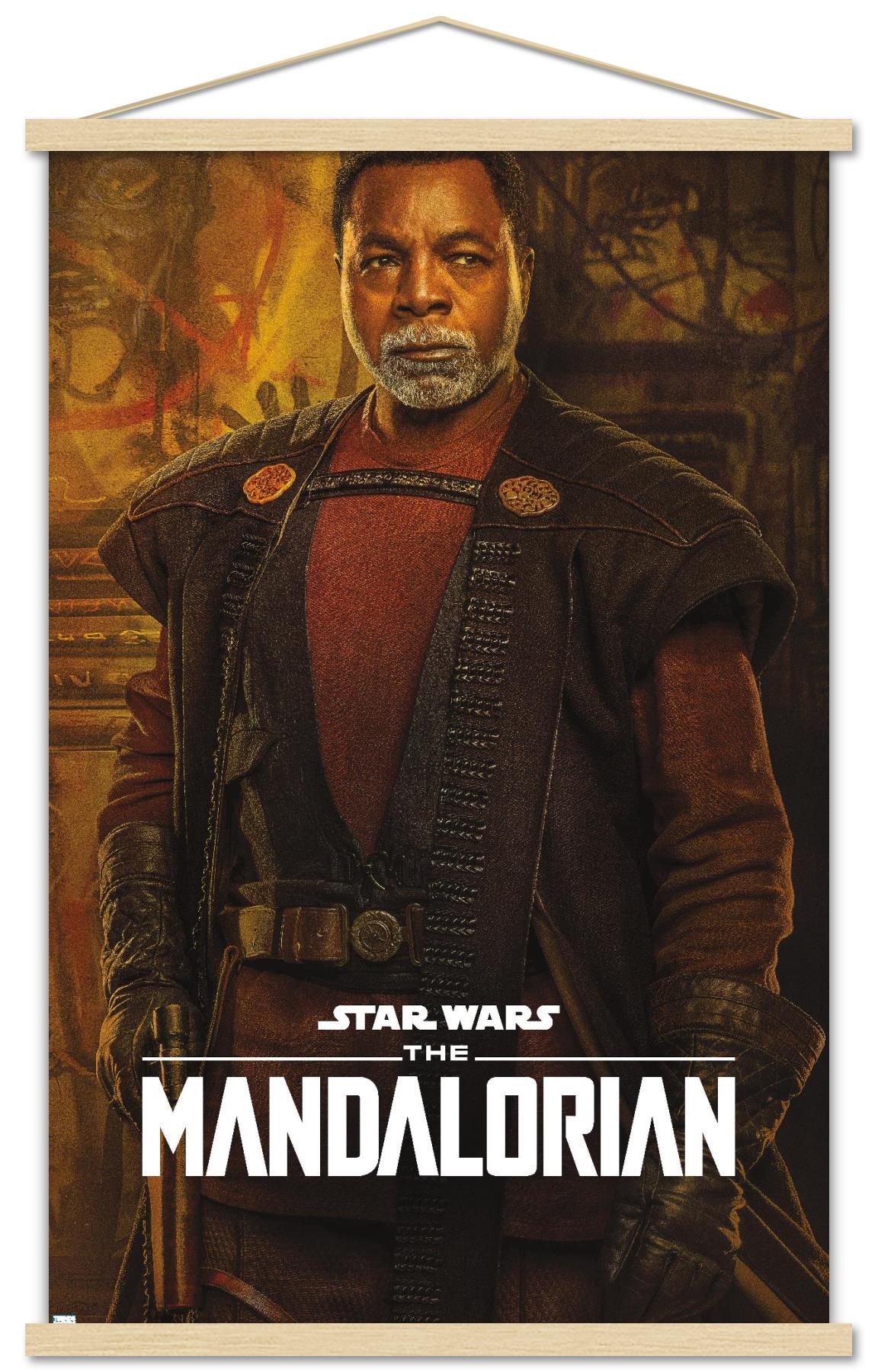 Star Wars: The Mandalorian Season 2 - Greef Karga Wall Poster with Wooden Magnetic Frame, 22.375 ...