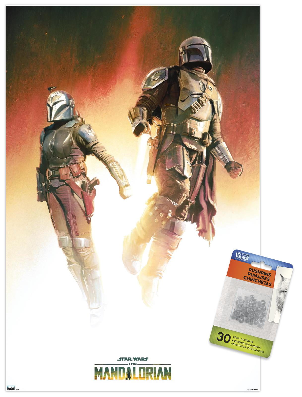 Star Wars: The Mandalorian Season 3 - Duo Wall Poster with Push Pins ...