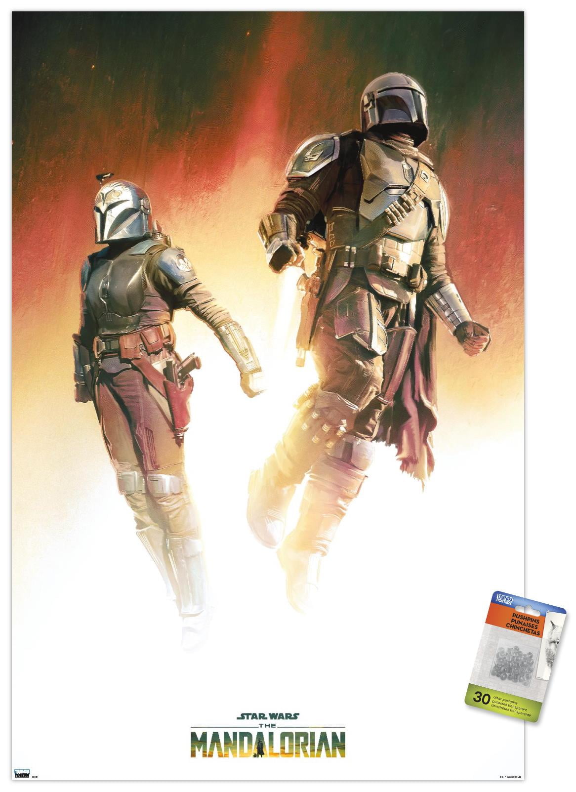 Star Wars: The Mandalorian Season 3 - Duo Wall Poster with Push Pins ...