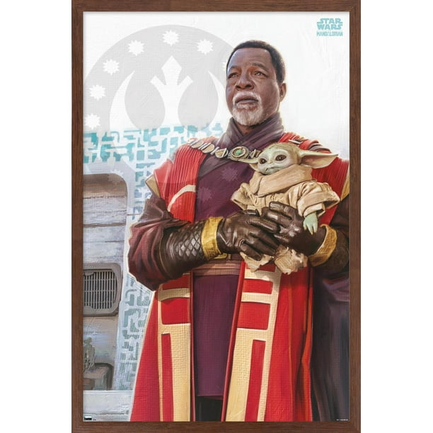 Star Wars: The Mandalorian Season 3 - Grogu and Greef Karga Wall Poster, 22.375" x 34" Framed ...