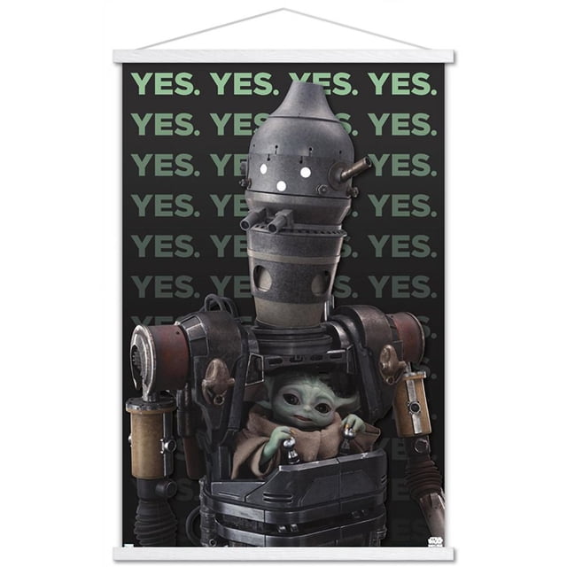 Star Wars: The Mandalorian Season 3 - Yes Wall Poster with Magnetic ...