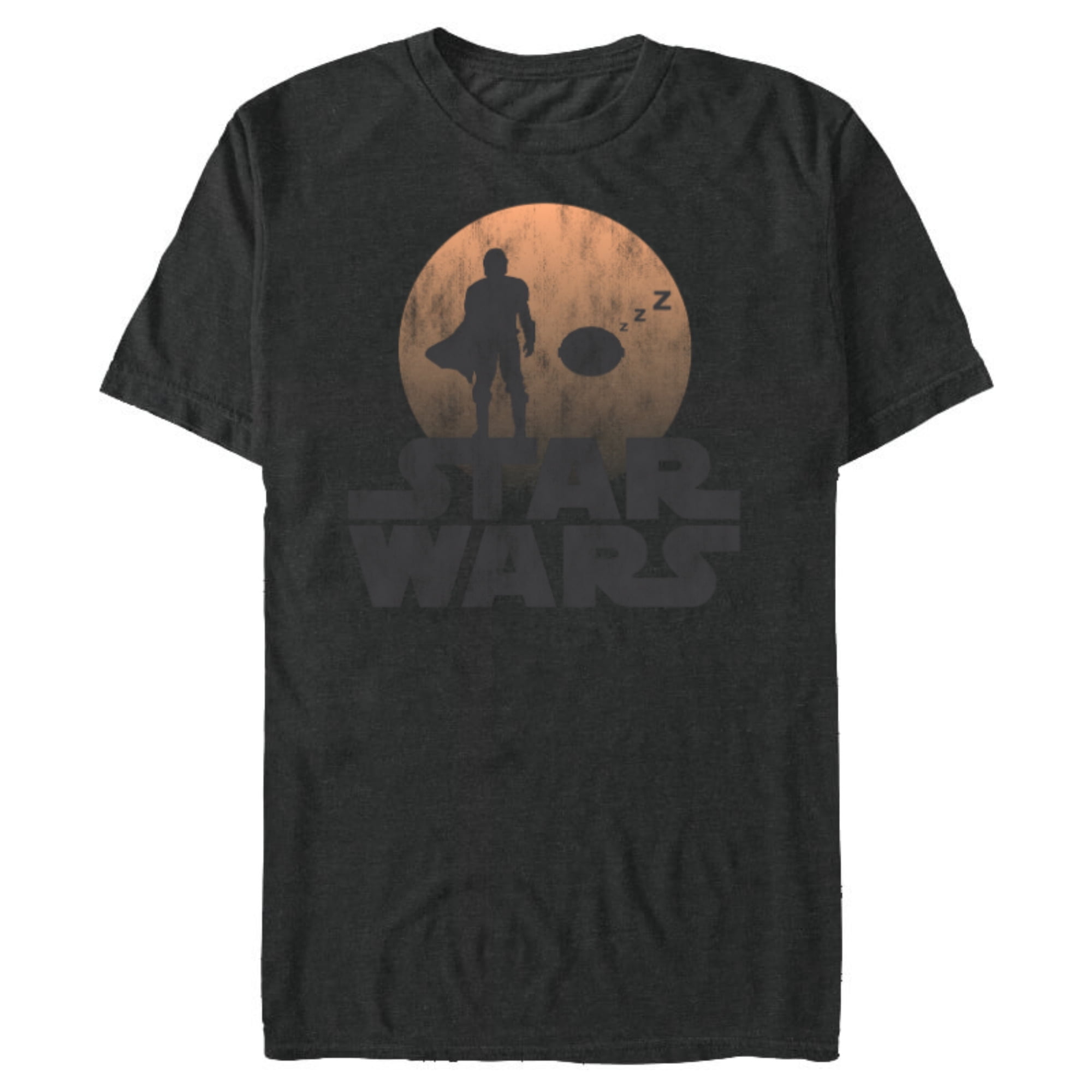 Star Wars The Mandalorian Sleeping Child Silhouette - Short Sleeve ...